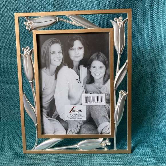 Images Elsa L Inc | Accents | Images Two Tone Lilies Silverplate Wgold ...